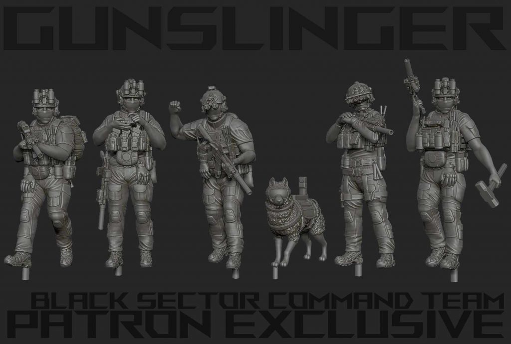 Gunslinger Release: Black Sector Part 2 – Support Team and Command Team ...